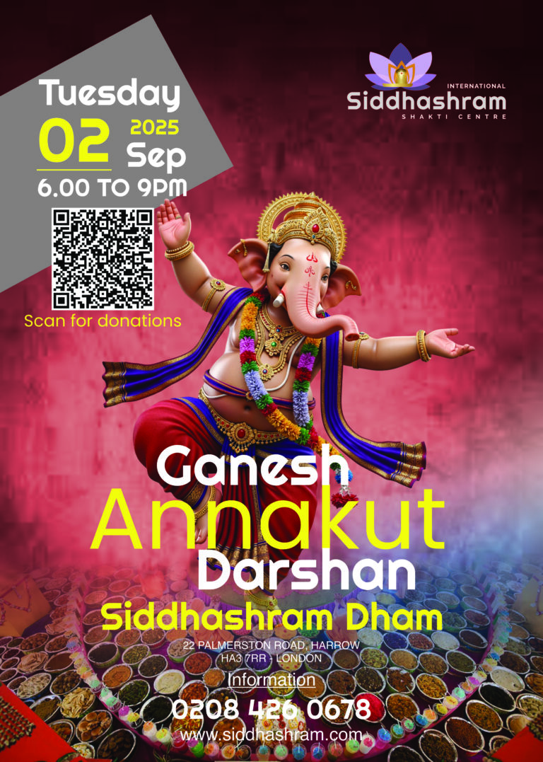 Ganesh Annkut Darshan at Siddhashram in London. - International ...